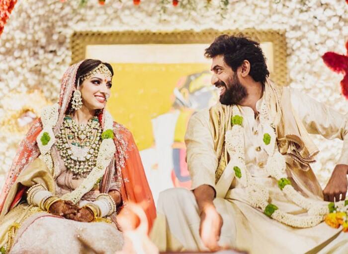 Rana Daggubati Miheeka Bajaj Enjoy Their Reception