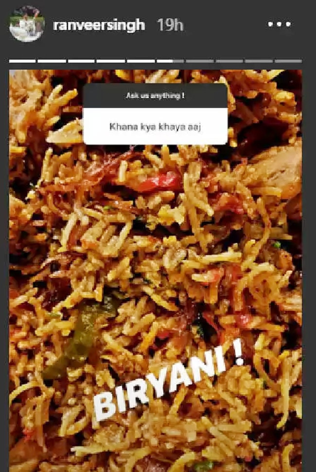 Ranveer Singh and Deepika Padukone cook biryani