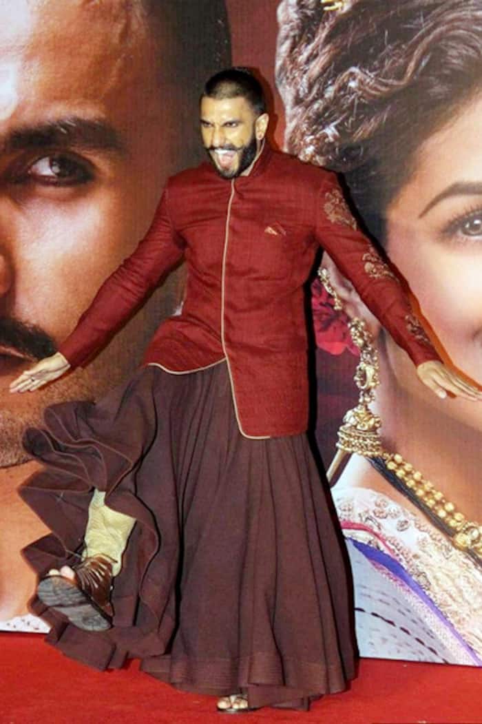 Ranveer Singh in Bajirao Mastani inspired outfit