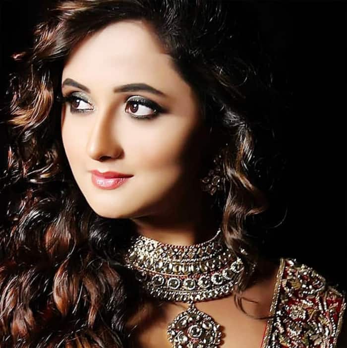 Rashami Desai Looks Dazzling in Sheer Yellow Saree