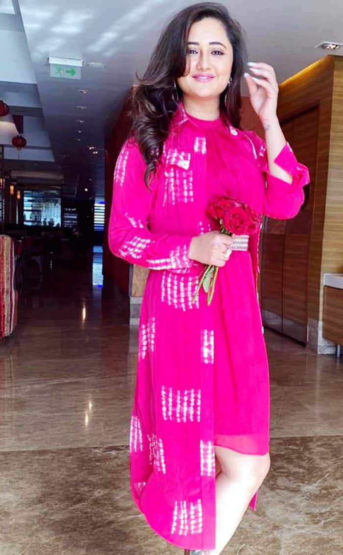 Rashami Desai was seen in a traditional avatar