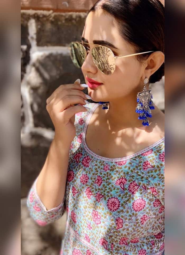Rashami Desai was seen in a traditional avatar