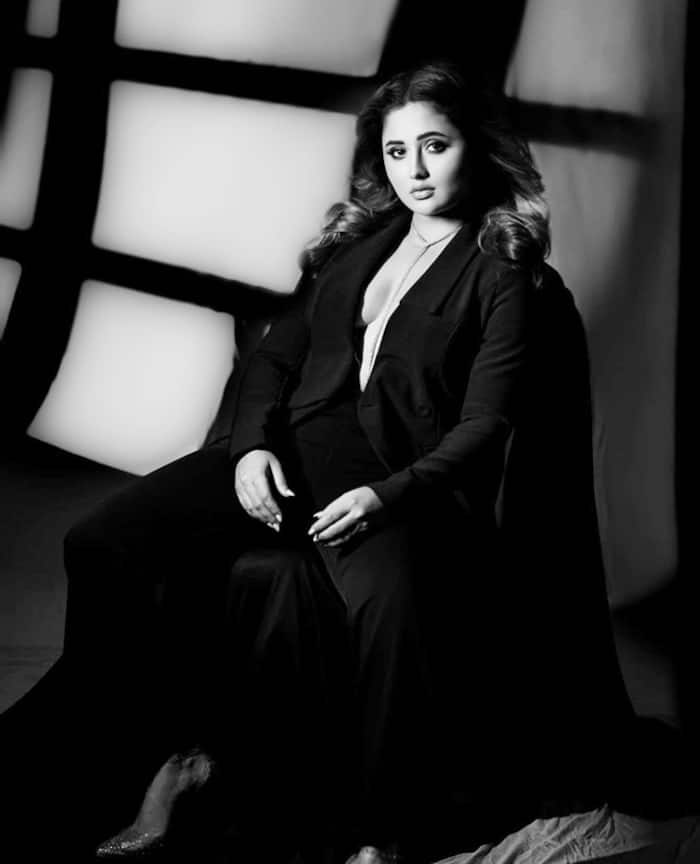 Rashmi Desai Exudes Boss Lady Vibes in Hot Black Pantsuit l PHOTOS