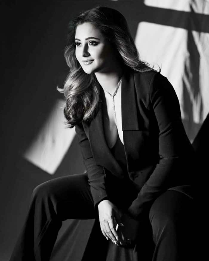 Rashmi Desai Exudes Boss Lady Vibes in Hot Black Pantsuit l PHOTOS