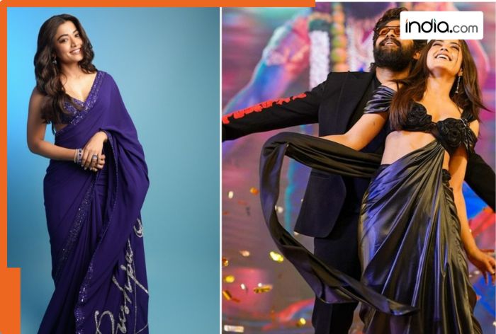 Rashmika Mandanna's special Srivalli saree looks