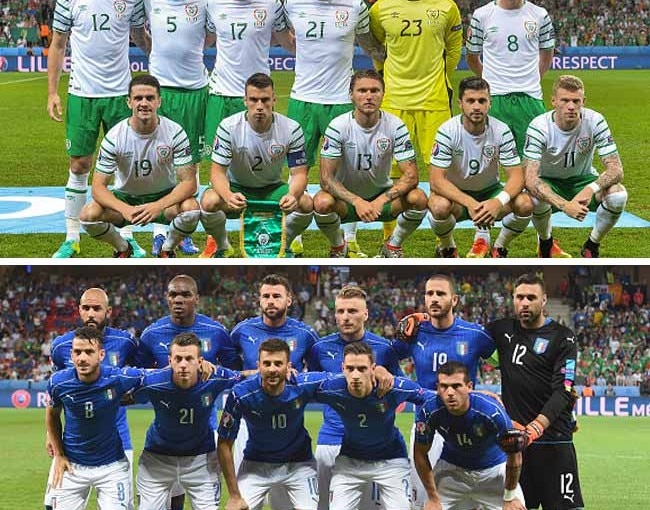 Republic of Ireland beats Italy with 1 0 in UEFA EURO 2016 Group E match