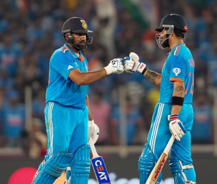 Rohit Sharma and Virat Kohli forged a 56 run stand for the second wicket against Pakistan in ODI ...