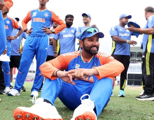 Rohit Sharma was a relieved man after India's T20 World Cup 2024 win.