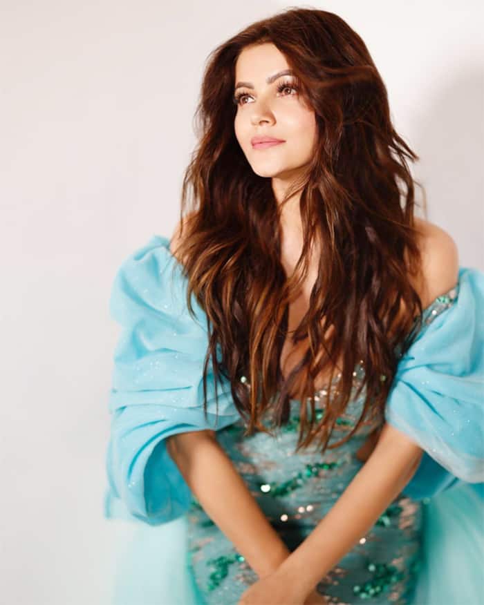 Rubina Dilaik Oozes Hotness in Sexy Deep Neck Gown