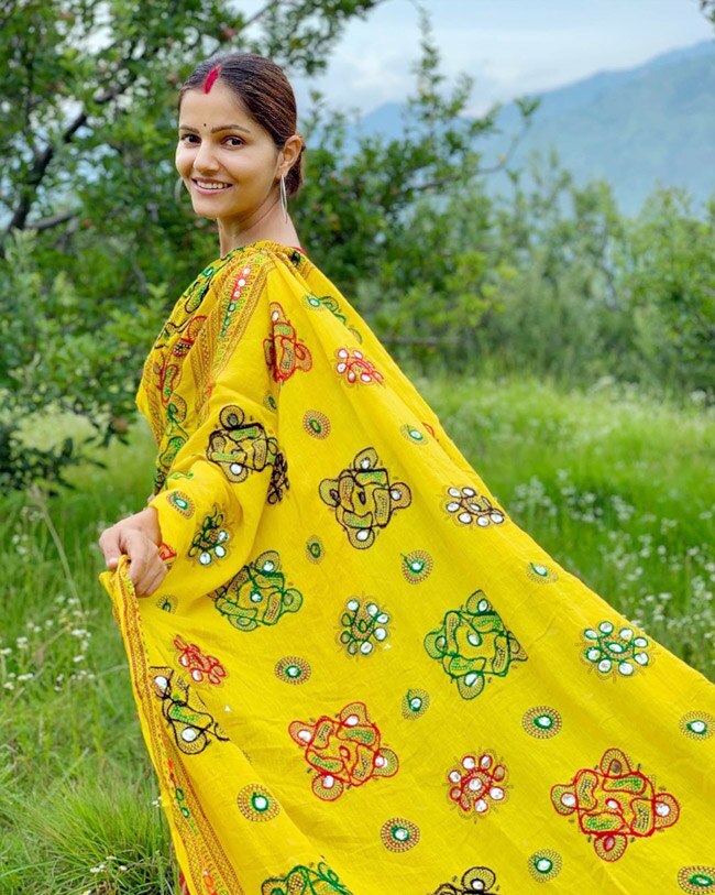 Rubina Dilaik Goes Traditional