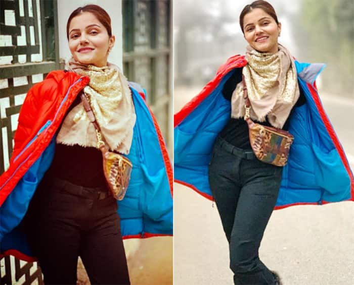 Rubina Dilaik Wrapped up in Winterwear