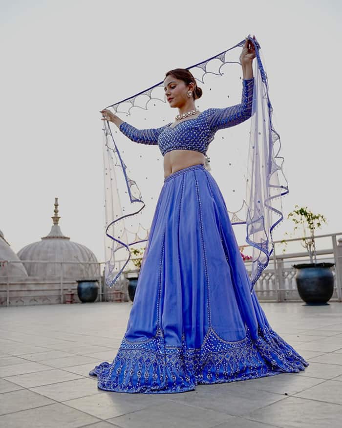 Rubina Dilaik Stuns Sets Fashion Goals in Ethnic Lehenga-Blouse Set ...