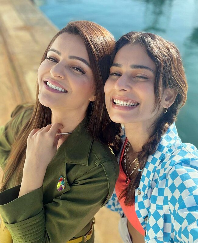 Rubina Dilak and Nishant Bhat having some gala time together