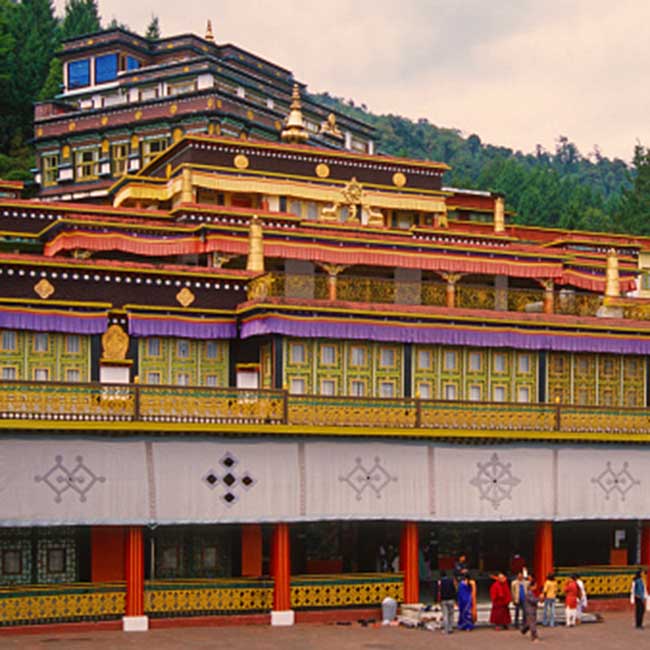 Rumtek monastery in Sikkim for some spiritual air