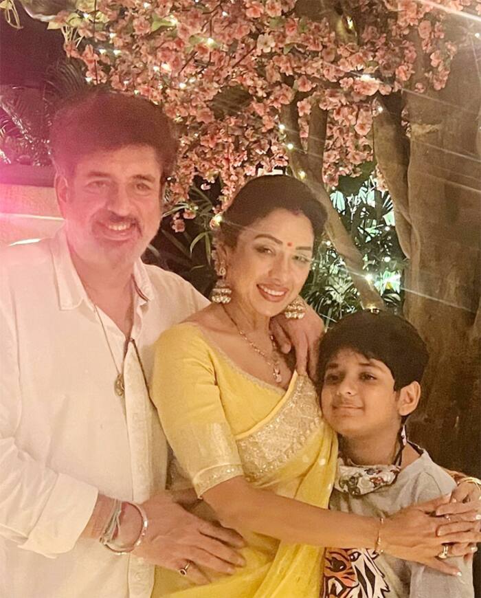 Rupali Ganguly's Festive Yellow Saree is Actually a Gift by Akshay ...