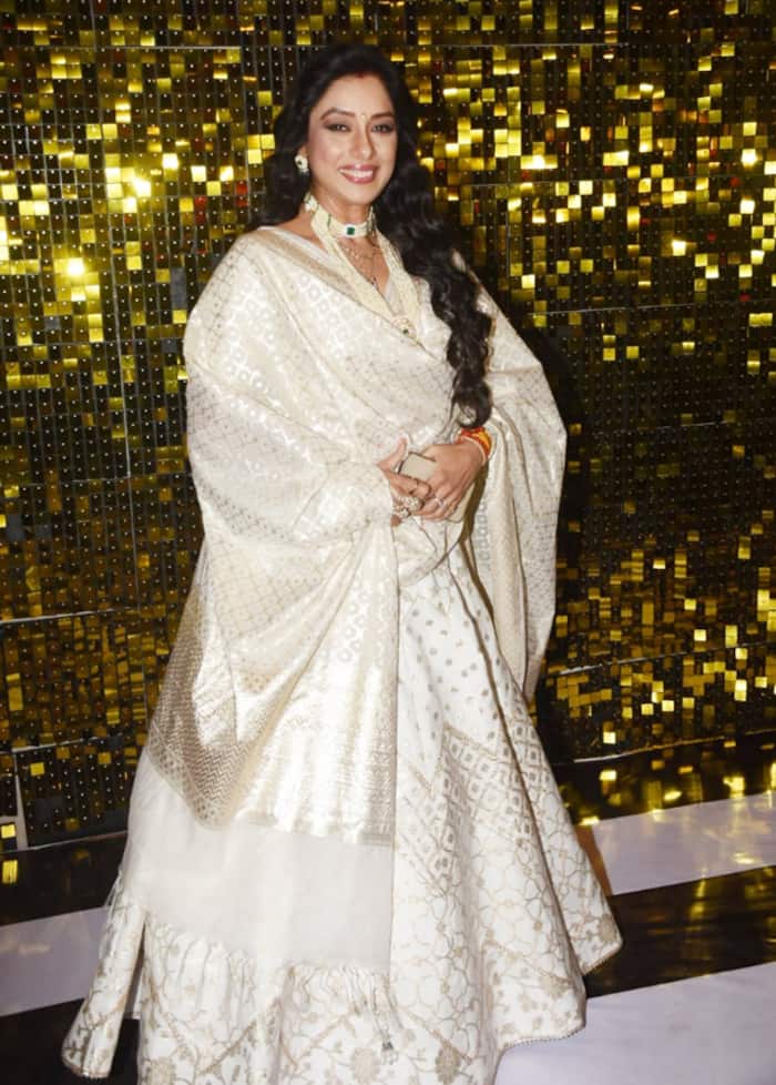 Rupali Ganguly is Param Sundari in Her White Lehenga at Friend Rushad ...
