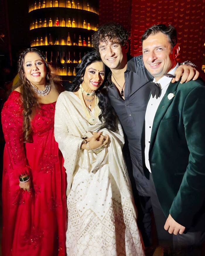 Rupali Ganguly is Param Sundari in Her White Lehenga at Friend Rushad ...