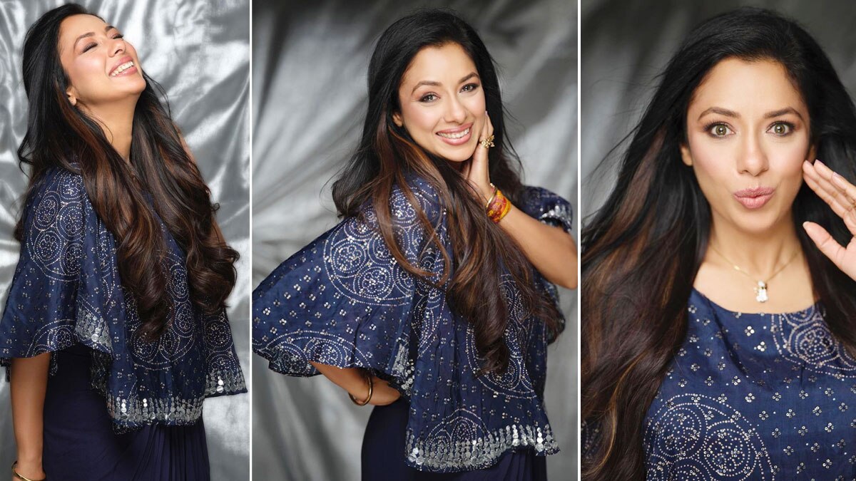 Rupali Ganguly Makes Desi Fans go Gaga Over Her Fusion Look in Blue ...
