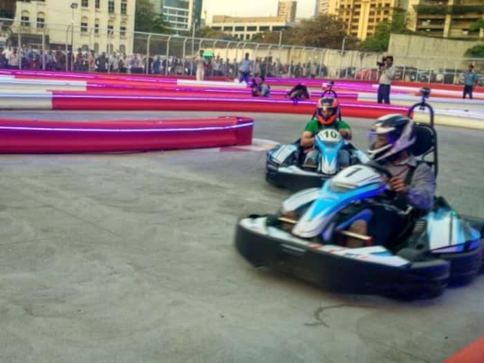 Sachin Tendulkar inaugurates Sky Karting track at Smaaash Photo Gallery