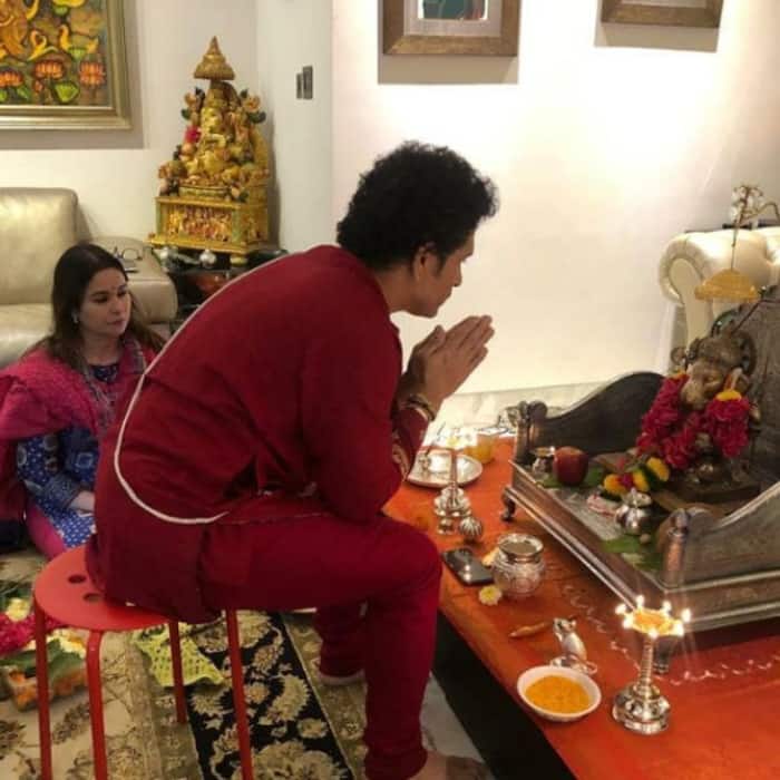 Sachin Tendulkar's home has a special corner for religious idols