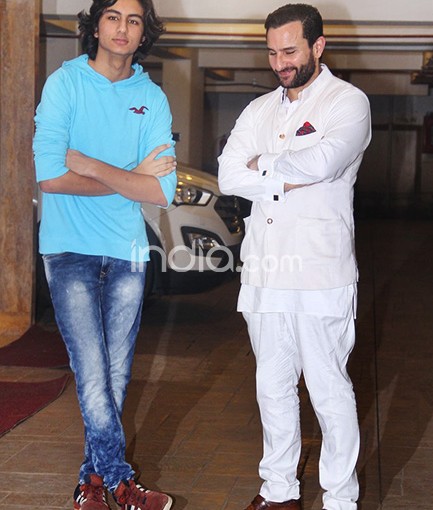 Saif Ali Khan and Ibrahim Ali Khan look perfect while posing together