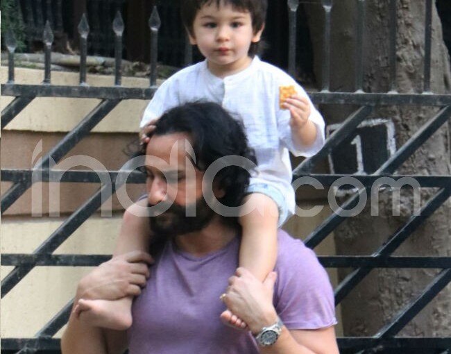 Saif and Taimur enjoyed Saturday together