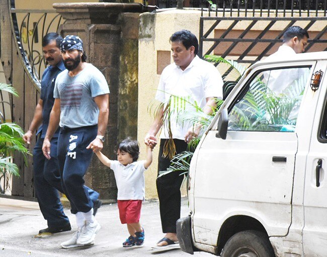 Saif spends quality time with Taimur
