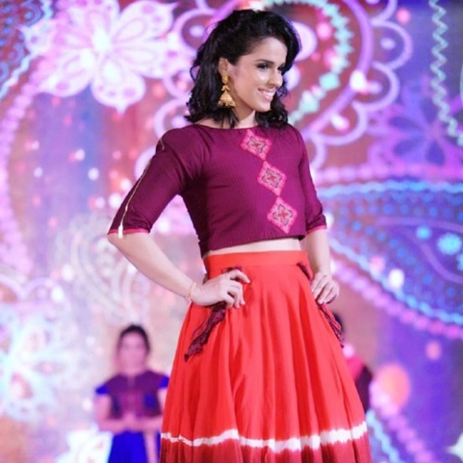 Saina Nehwal poses for a hot picture during a photo shoot