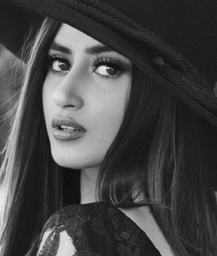 Sajal Ali strikes pose during a portfolio shoot