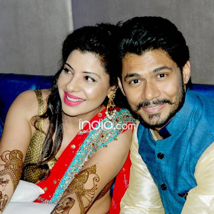 Sambhavna Seth poses on a tractor before her Mehendi ceremony