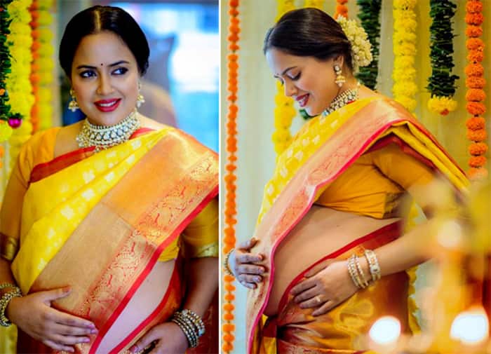 Sameera Reddy Glows Like The Brightest Star at Her Baby Shower