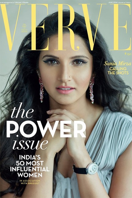 Sania Mirza shines on the cover page of Verve Magazine