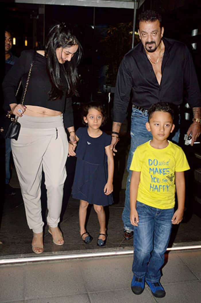 Aww! Sanjay Dutt takes wife and kids for a little family outing to Yauatcha
