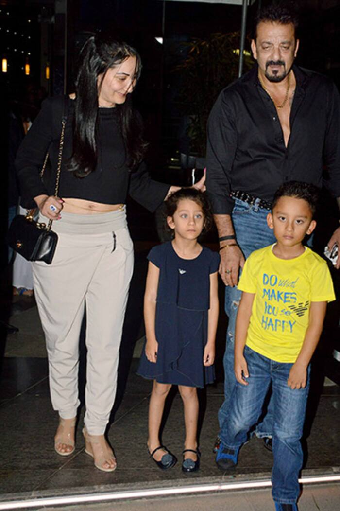Aww! Sanjay Dutt takes wife and kids for a little family outing to Yauatcha