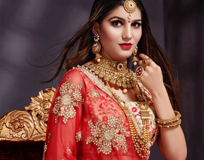 Sapna Chaudhary looks royal