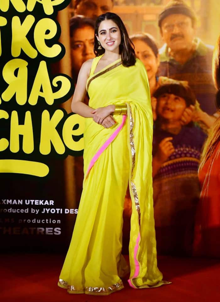 Sara Ali Khan Makes a 'Chaka-Chak' Appearance in a Gorgeous Yellow ...