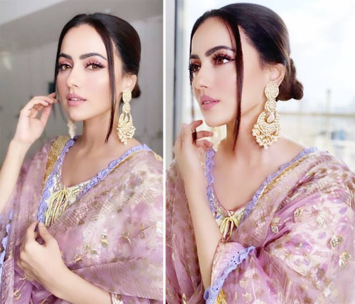 Sara Khan Flaunts Her Traditional Wear, Looks Breathtakingly Gorgeous ...