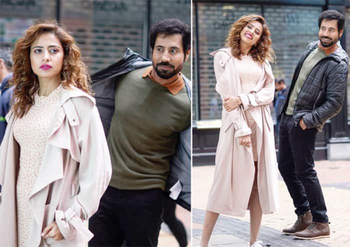 Sargun Posing With Binnu Dhillon