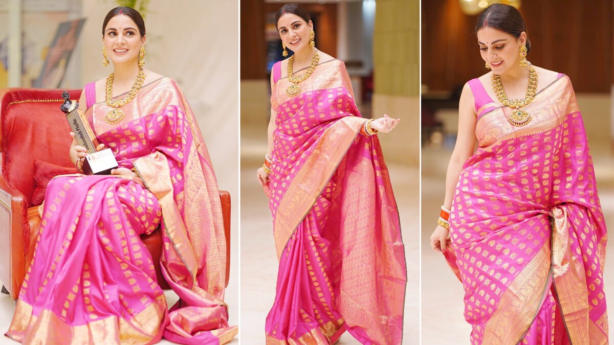 Shraddha Arya Looks Magnificent in Pink Saree