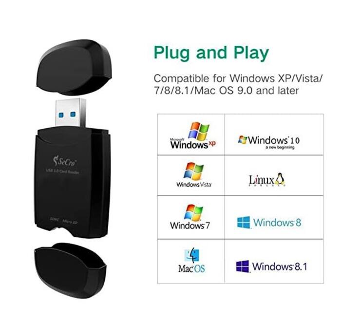 SeCro USB 3.0 Multi Function Card Reader