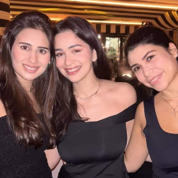 Sara Tendulkar stuns in a black dress at her birthday bash