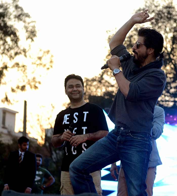 Shah Rukh Khan during Fan promotions in Delhi