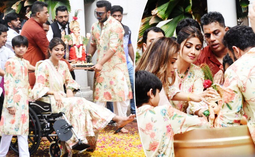 Shilpa Shetty Stuns in Draped Leheriya Saree Worth Rs 47K - See Viral ...