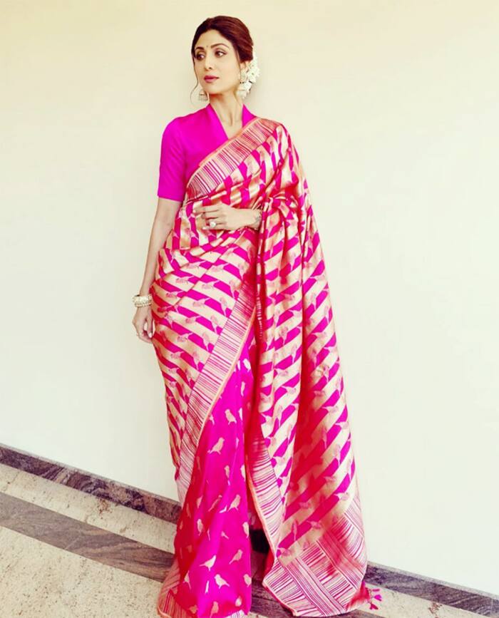 Happy Birthday Shilpa Shetty! 10 Times Actor Stunned in a Saree With ...