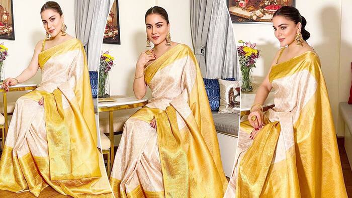 Shraddha Arya looks radiant in her Kanchipuram saree avatar see viral pics