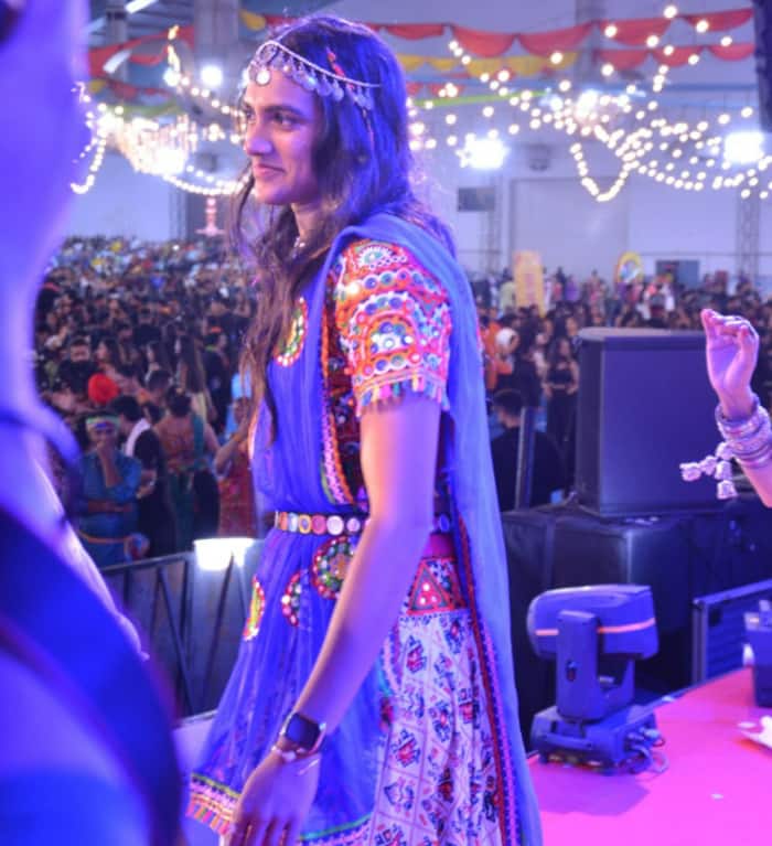 PV Sindhu Showcases Her Dancing Skills at Garba Night in Surat | SEE PHOTOS