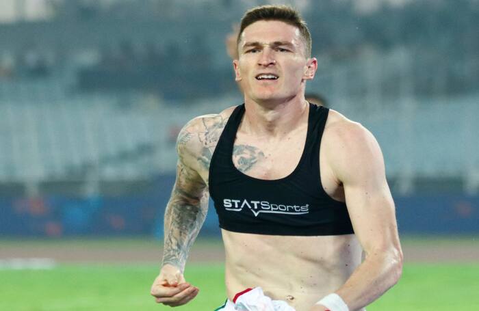 ATK Mohun Bagan players pose for a groupfie post their East Bengal win.