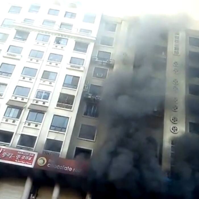 Indore: Heavy fire grips BCM building, 5 fire tenders reach spot, no ...