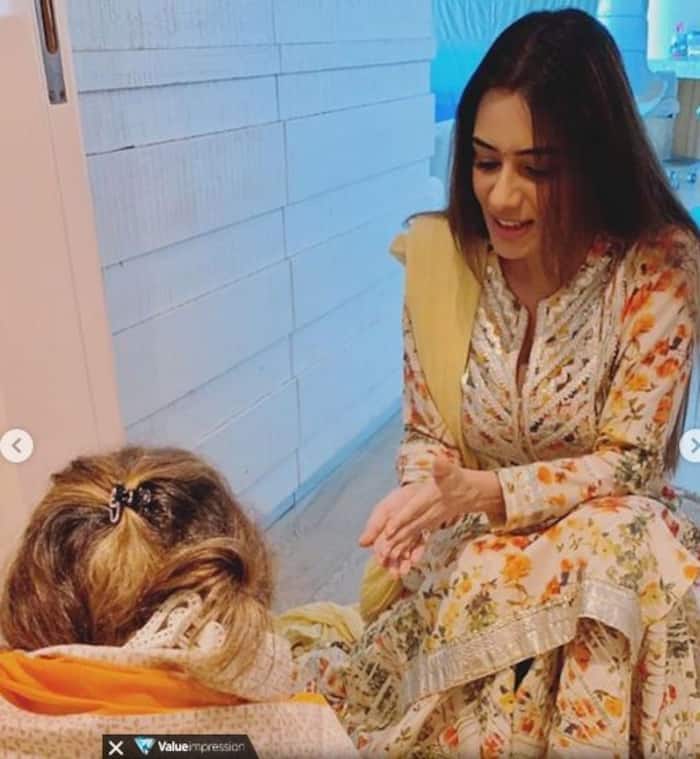 Smriti Khanna’s daughter Anayka received a traditional welcome ceremony