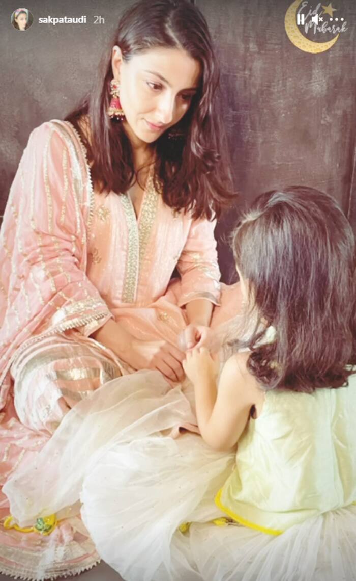 Eid-al-Adha 2021: Soha Ali Khan is Elegance Personified in a Blush Pink ...